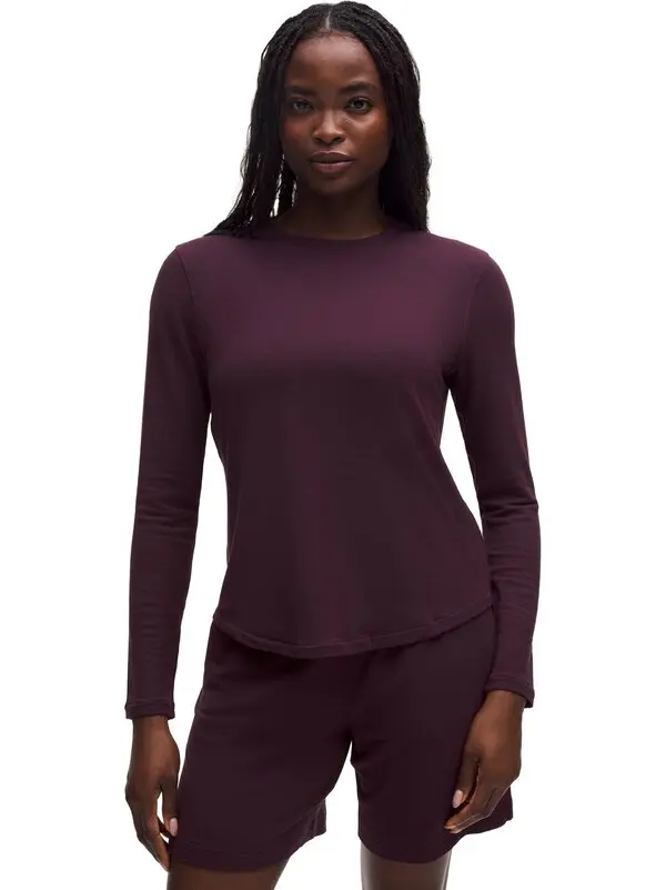 Lululemon Love Long-sleeve Shirt - Black Plum