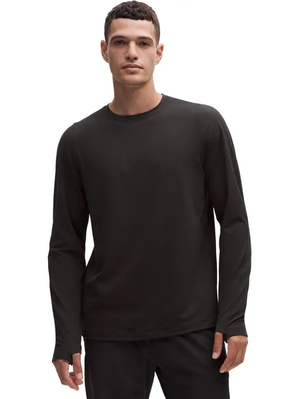 Lululemon Rulu Fleece Crewneck Long-sleeve Shirt - Black