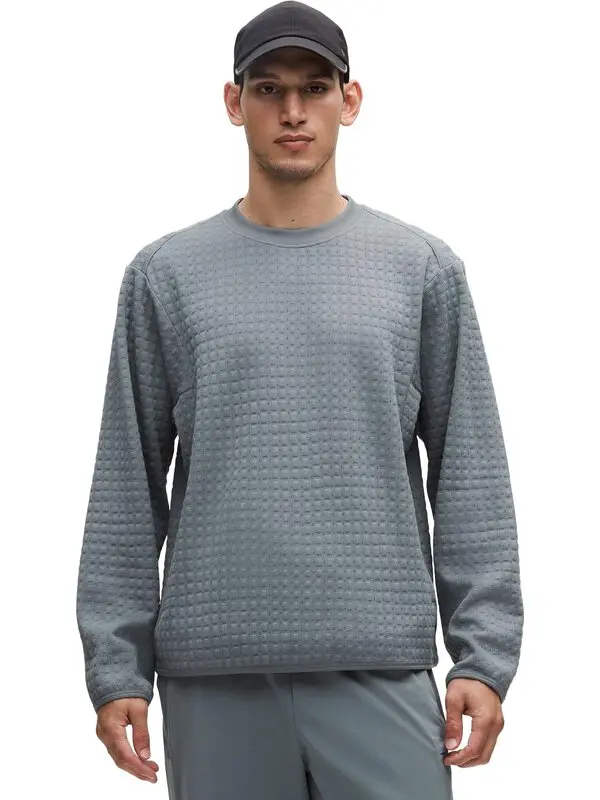 Lululemon 3d Waffle-knit Jacquard Pullover - Solar Grey/solar Grey