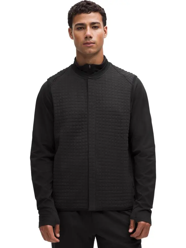 Lululemon 3d Waffle-knit Jacquard Vest - Black/black