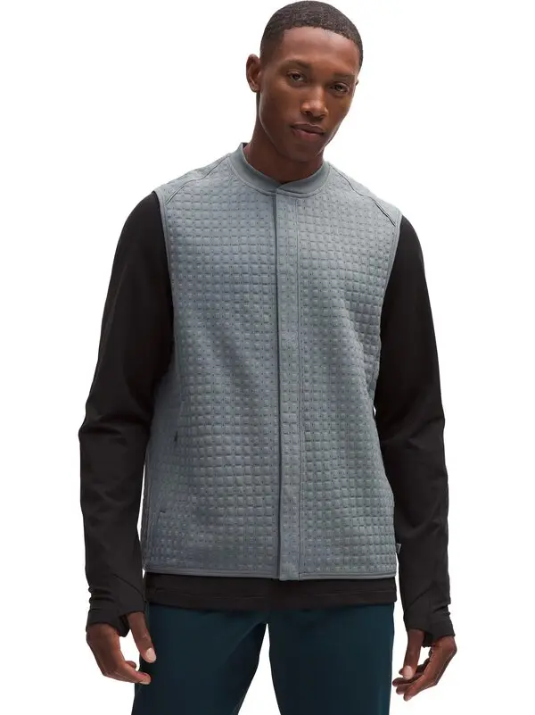 Lululemon 3d Waffle-knit Jacquard Vest - Solar Grey/solar Grey