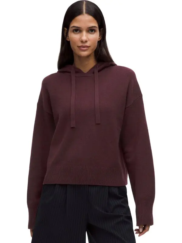 Lululemon Relaxed Cashmere Hoodie - Goodnight Plum
