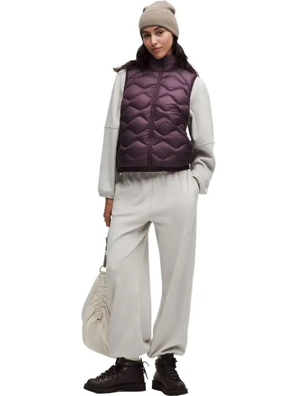 Lululemon Featherweight 900-down-fill Quilted Vest - Black Plum
