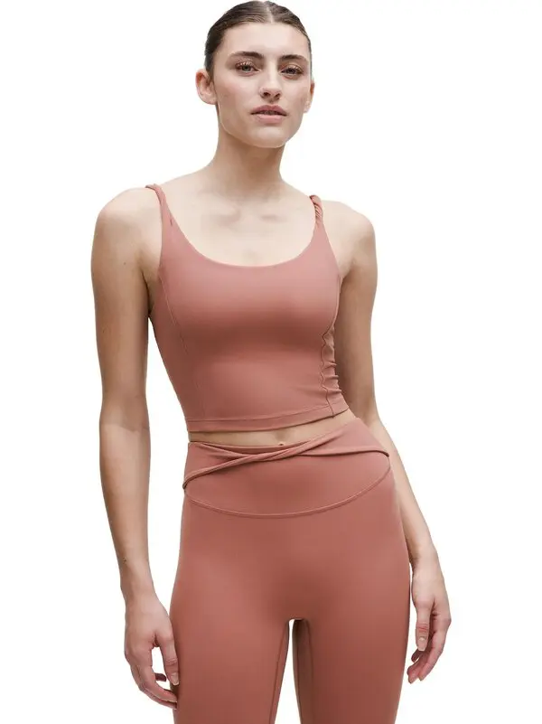 Lululemon Align™ Twist-strap Cropped Tank Top - Red Clay