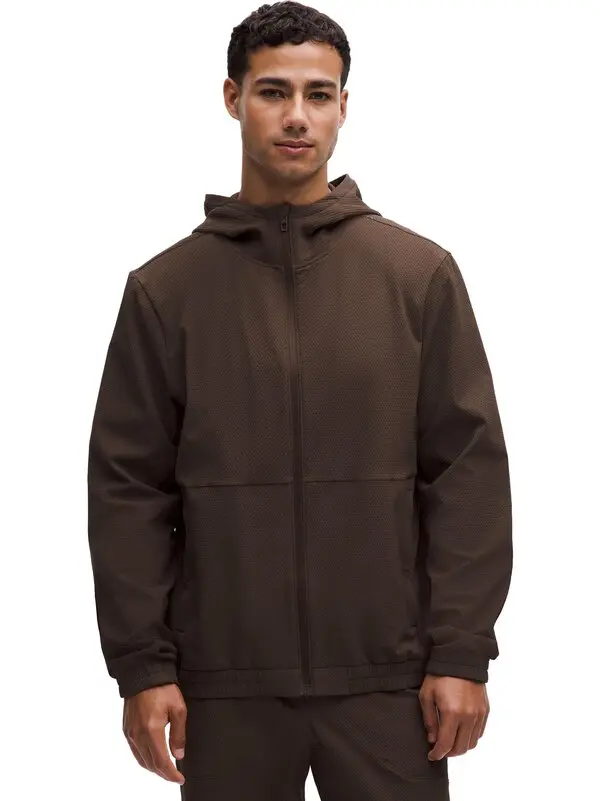Lululemon License To Train Textured Full Zip - Walnut Crunch