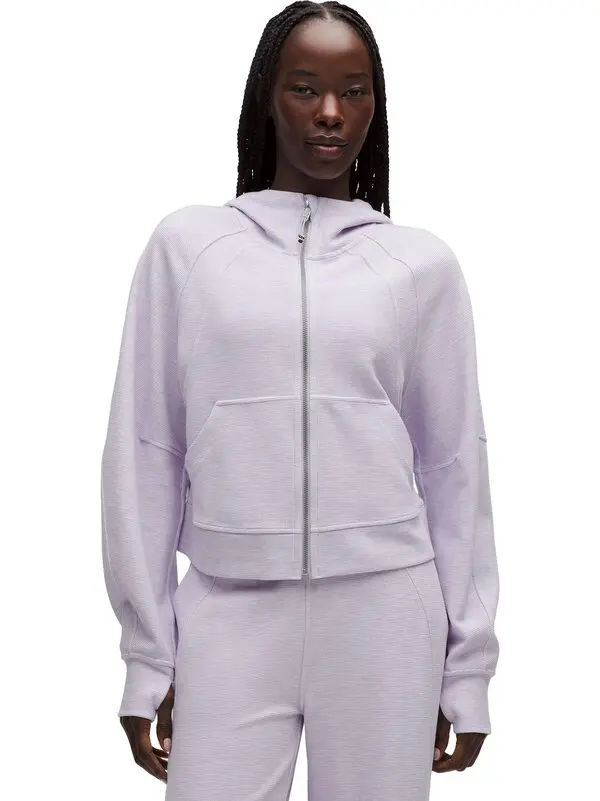 Lululemon Scuba Oversized Full-zip Hoodie - Heathered Faint Lavender