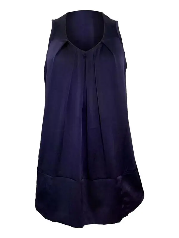 Brunello Cucinelli Sleeveless Pleated Top - Blue