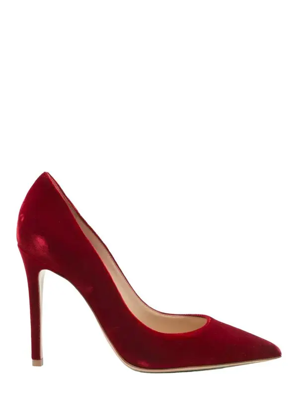 GIANVITO ROSSI Velvet Pumps - Red