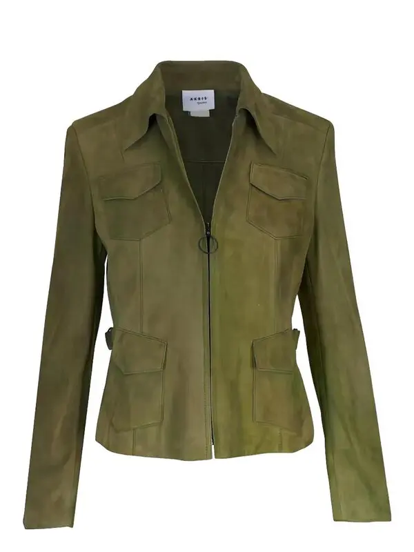 Akris Suede Jacket - Green