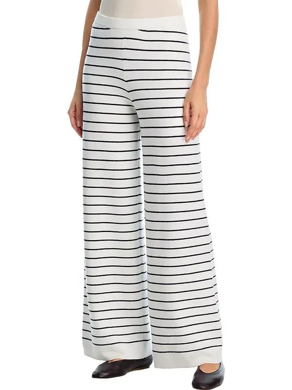 French Connection Marley Striped Pants - White/marine