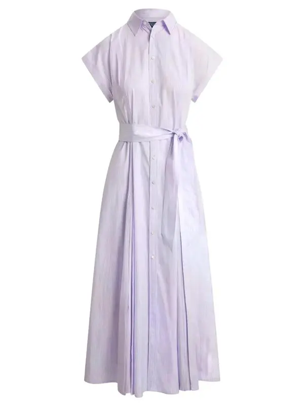 Polo Ralph Lauren Striped Shirt Dress - Purple