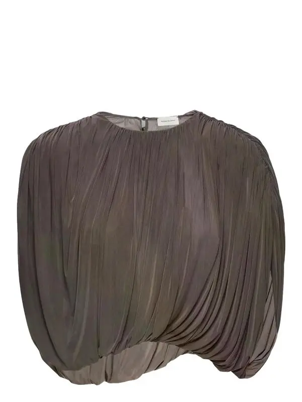 Magda Butrym Ruched Top - Brown