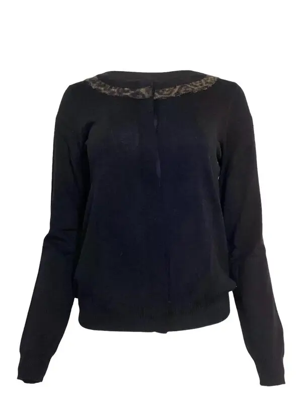 Saint Laurent Long-sleeved Cardigan - Black
