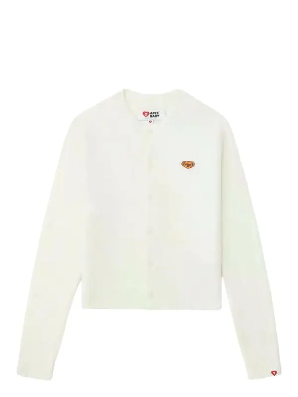 A BATHING APE Embroidered Cardigan - Neutrals