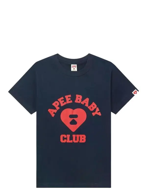 A BATHING APE Apee™ Heart Print T-shirt - Blue