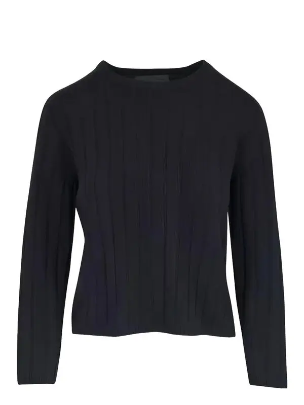 NILI LOTAN Alise Ribbed Sweater - Black