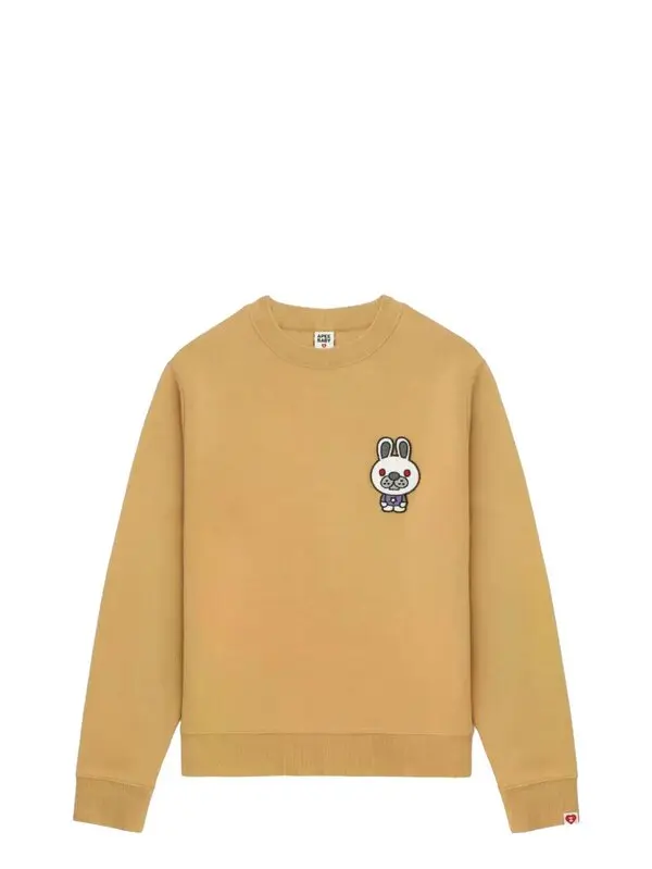 A BATHING APE Apee™ * Appliqué Crewneck Sweatshirt - Neutrals