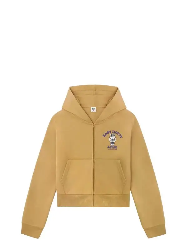 A BATHING APE Logo Hooded Top - Neutrals
