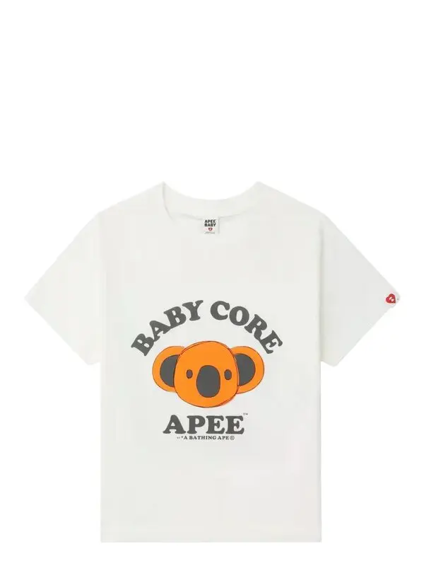 A BATHING APE Graphic Short-sleeve T-shirt - White
