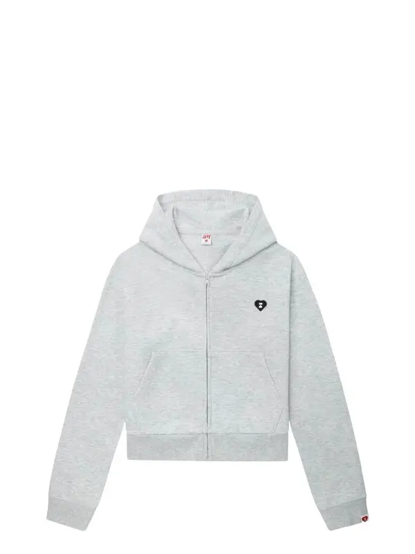 A BATHING APE Hooded Zip Sweater - Grey