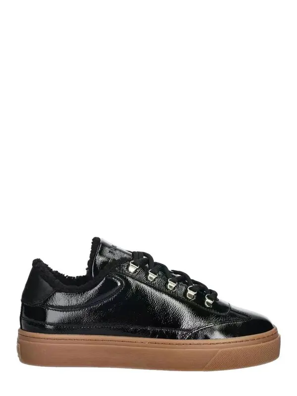 Furla Lace-up Platform Sneakers - Black