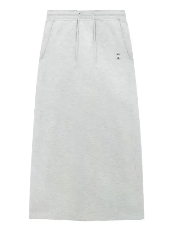 A BATHING APE Drawstring Maxi Skirt - Grey