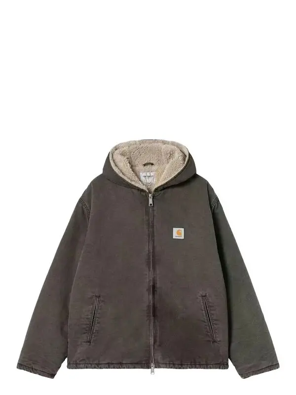 Carhartt Work In Progress Zip-up Hooded Jacket - Grey