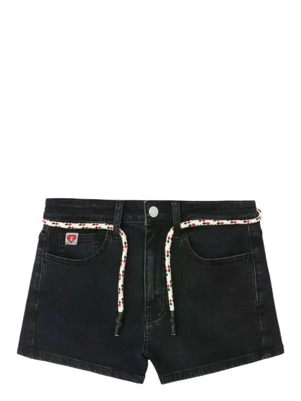 A BATHING APE Rope-belt Shorts - Black