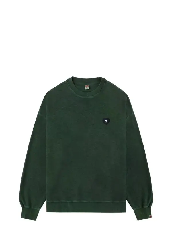 A BATHING APE Heart-patch Sweatshirt - Green