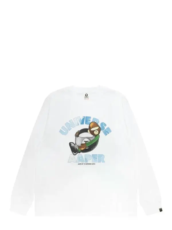 AAPE BY *A BATHING APE® Long-sleeve T-shirt - White
