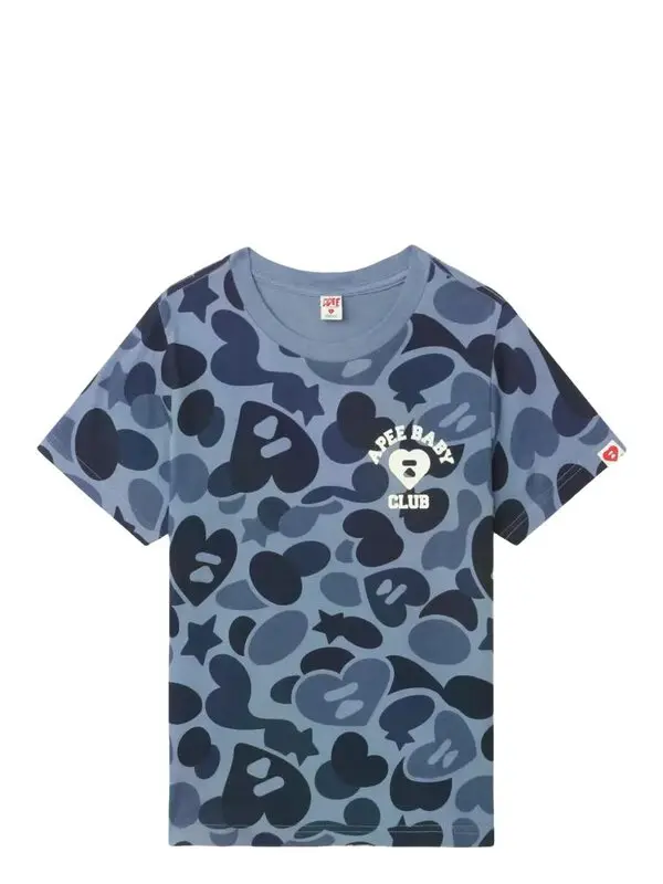 A BATHING APE Print T-shirt - Blue