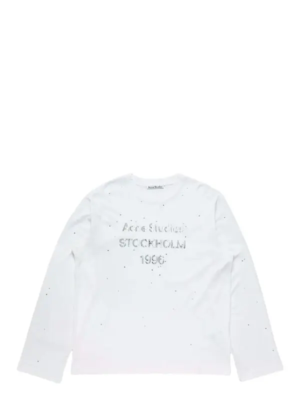 Acne Studios Logo Long-sleeve T-shirt - White