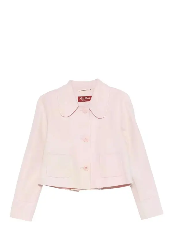 Max Mara Collared Patch-pocket Jacket - Pink