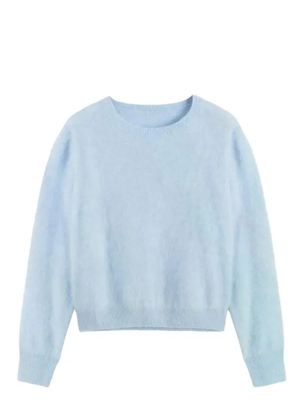 Chinti & Parker Brushed-finish Cashmere Sweater - Blue