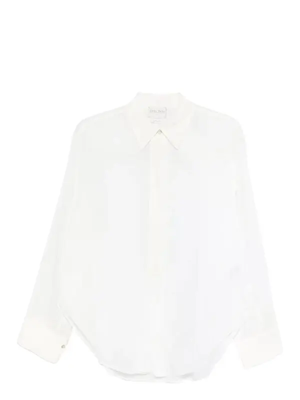 FORTE_FORTE Long-sleeve Button Down Shirt - White