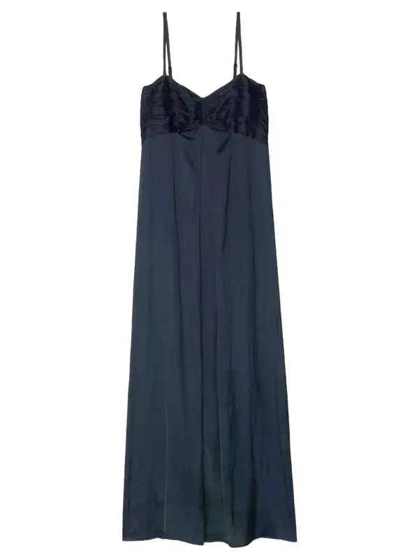 Zadig&Voltaire Rippie Ruched Midi Dress - Blue