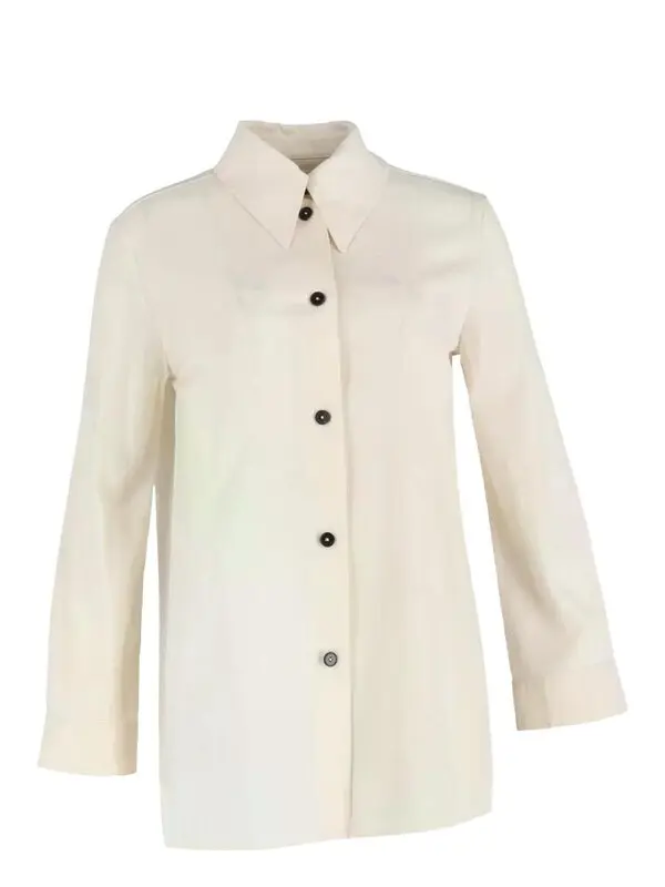 JIL SANDER Button-down Long-sleeve Shirt - Neutrals