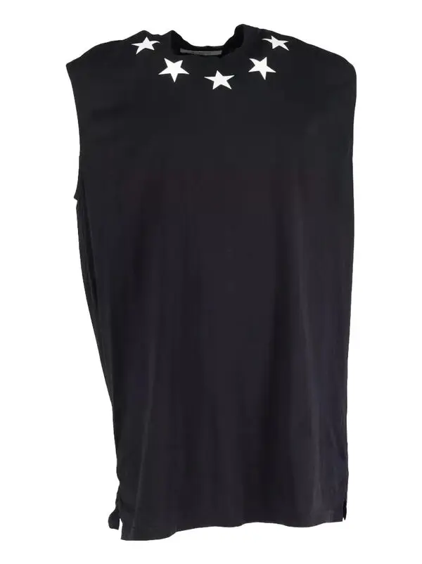 Givenchy Star-print Cotton Tank Top - Black