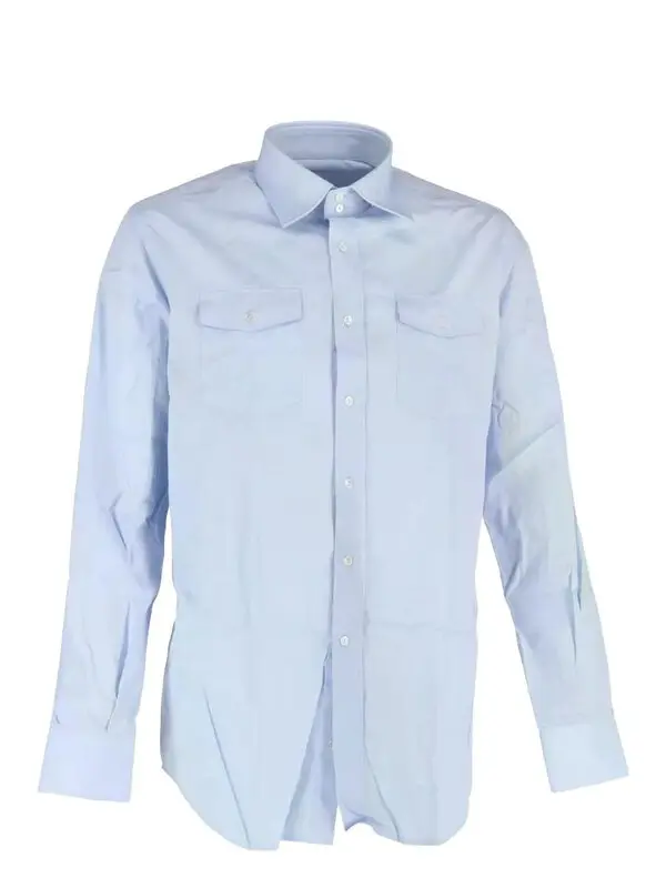 Dolce & Gabbana Long-sleeve Cotton Shirt - Blue