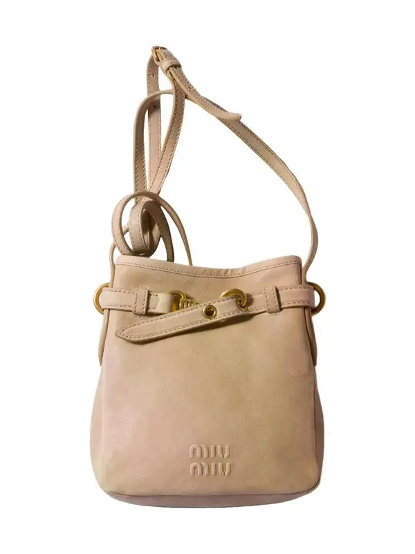 Miu Miu Leather Shoulder Bag - Neutrals