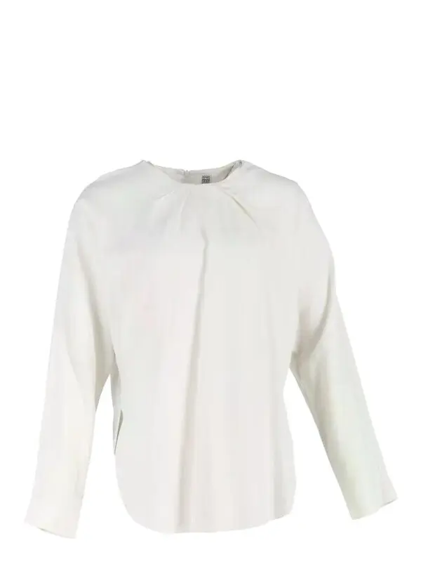 TOTEME Gathered Blouse - White