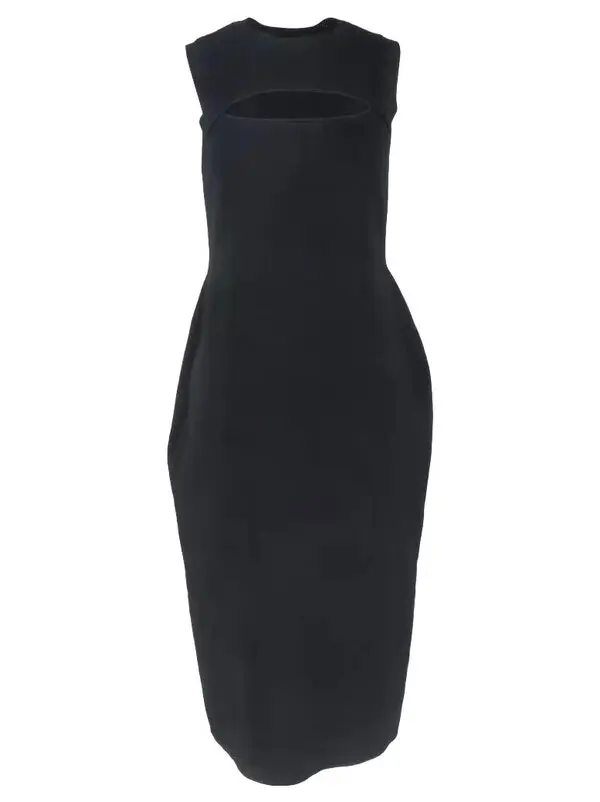 Victoria Beckham Cut-out Midi Dress - Black