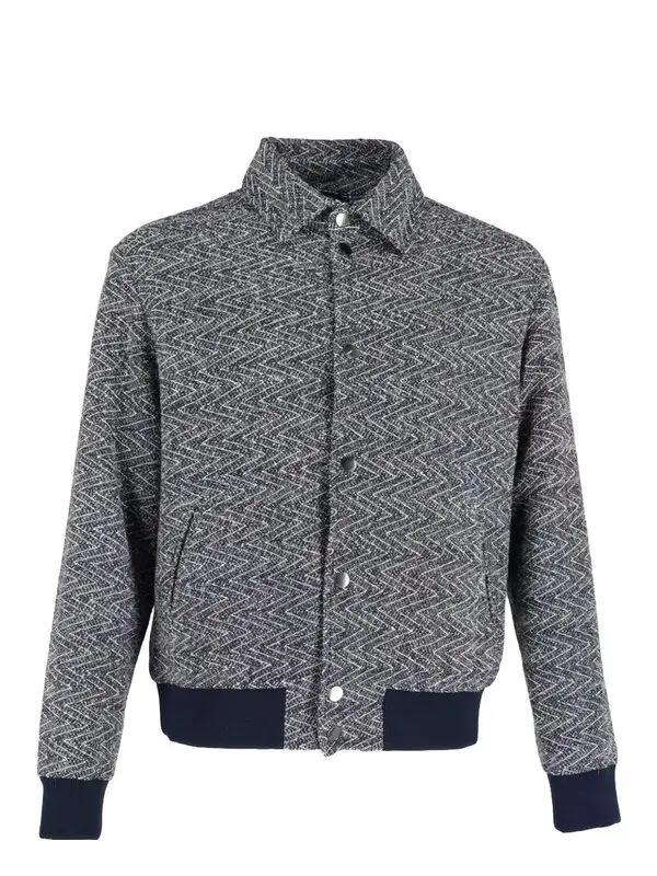 Etro Textured Bomber Jacket - Grey