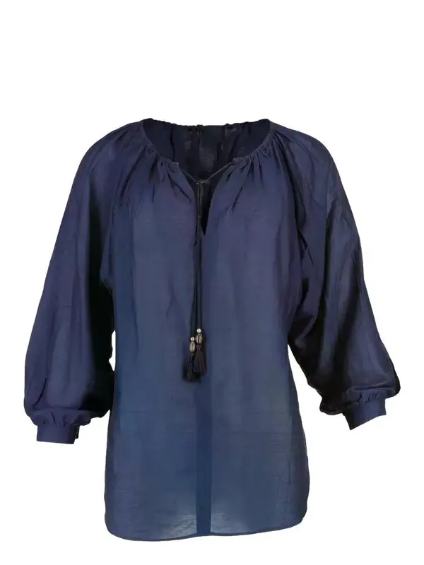 Max Mara V-neck Blouse - Blue