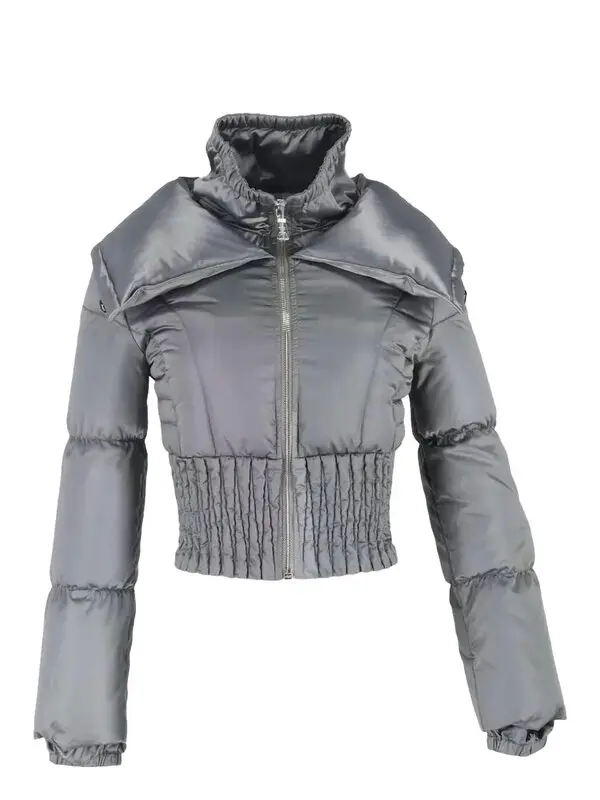 Prada Zip-up Padded Jacket - Grey