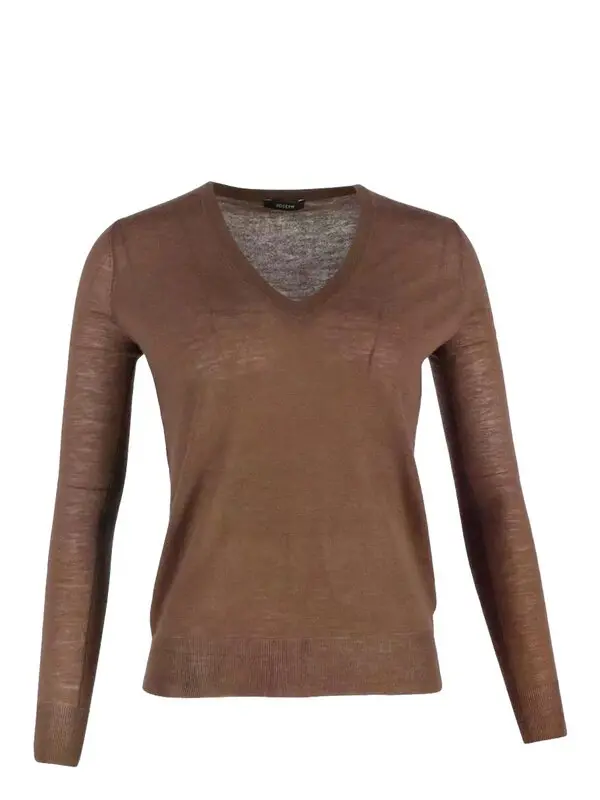 JOSEPH V-neck Top - Brown