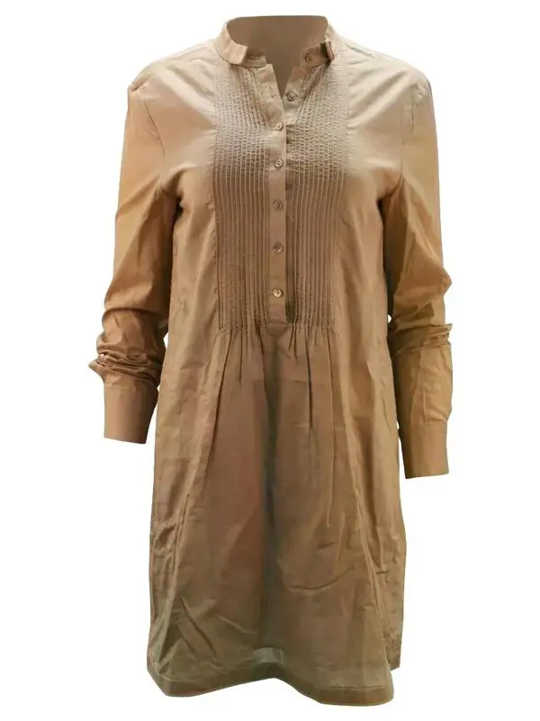 JOSEPH Long-sleeve Midi Shirt Dress - Brown