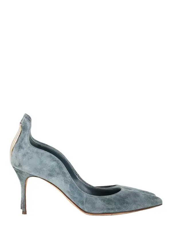 SERGIO ROSSI Cut-out Detail Pumps - Blue