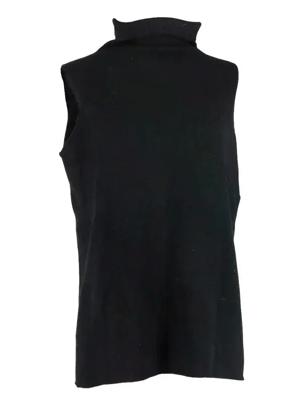NILI LOTAN Sleeveless Mock-neck Top - Black