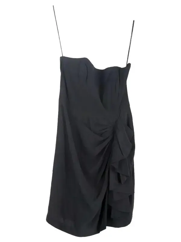 TEMPERLEY LONDON Strapless Ruffled Mini Dress - Black